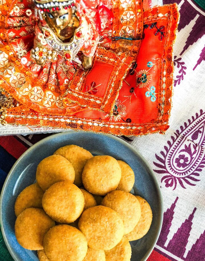Easy Besan Pedaa Recipe | Chickpea Flour Fudge Discs - The Kitchen Docs