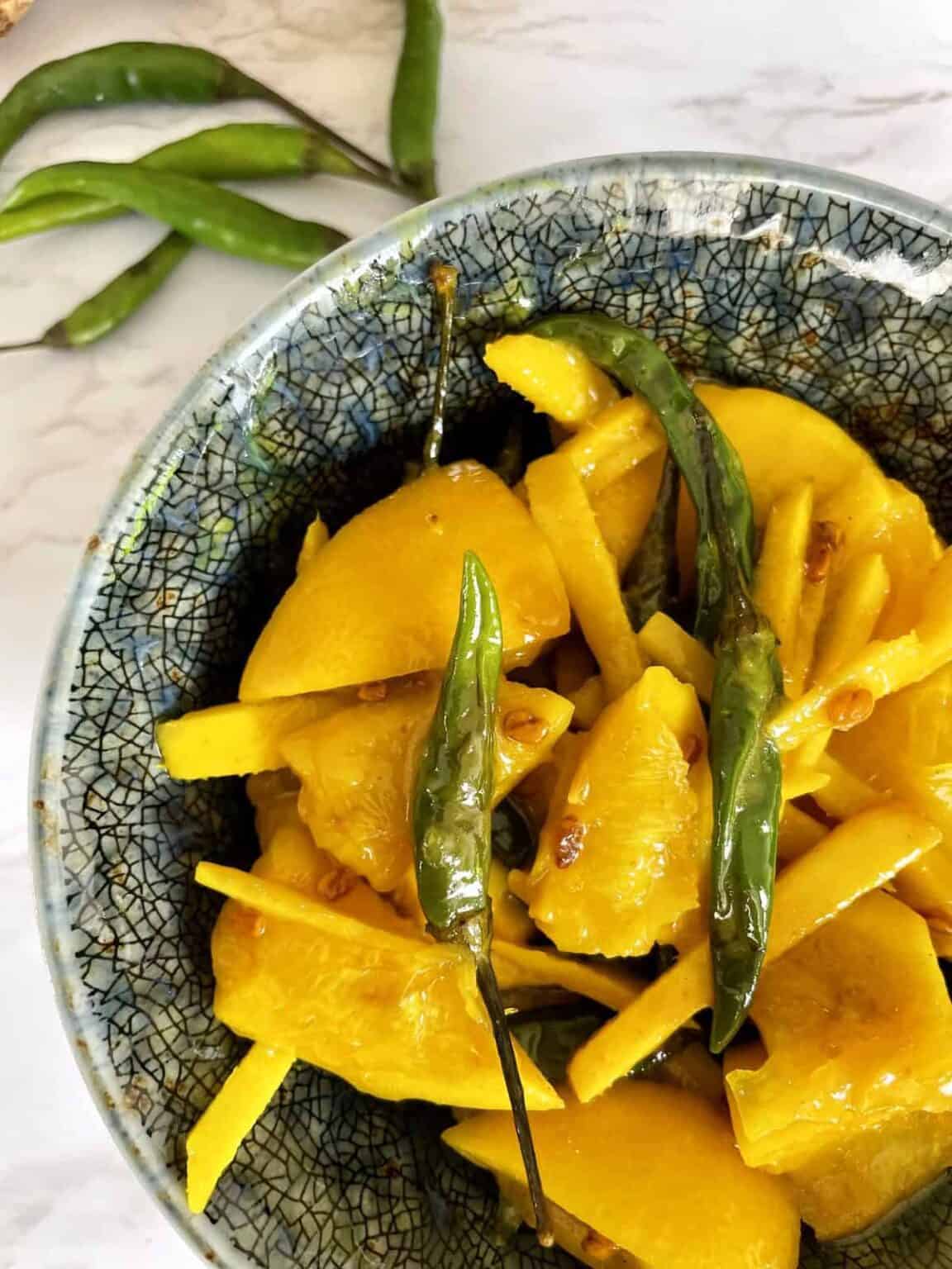Galgal Ka Achar Recipe– Lemon Ginger and Green Chili Pickle - The ...